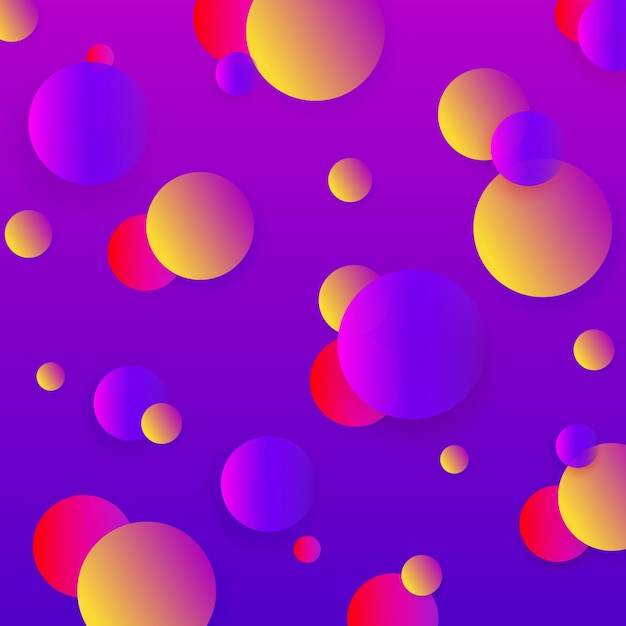 Vibrant Spheres of Luminous Color on a Vivid Purple | Jiffy Designs