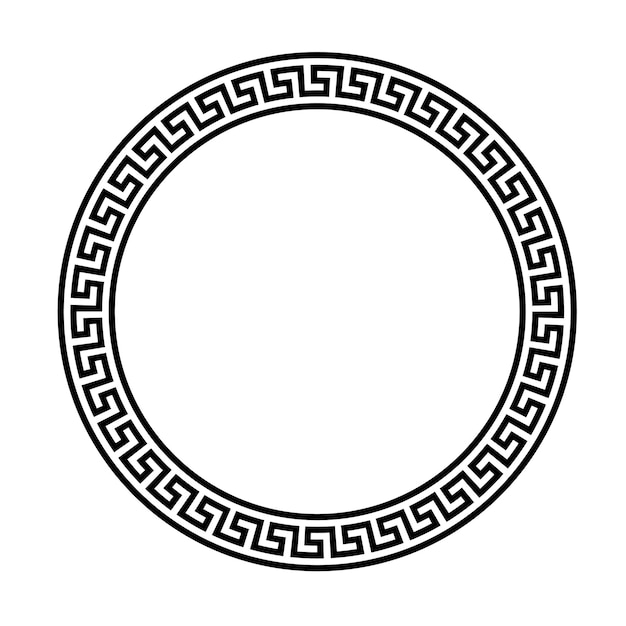 Elegant Greek Key Border Frame | Jiffy Designs