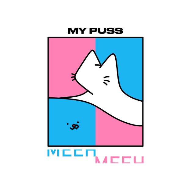 Vibrant Pop Art Depiction of a Playful Cat | Jiffy Designs