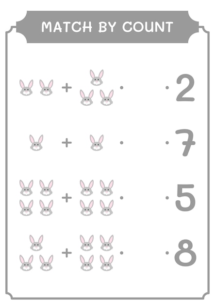 Counting Bunny Figures: A Playful Math Matching Game | Jiffy Designs