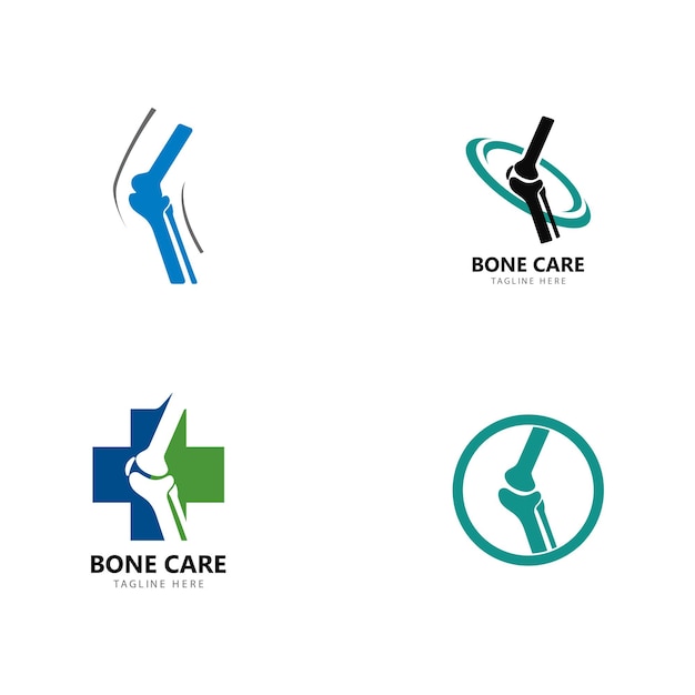 Stylized Bone and Joint Care Symbols with Text | Jiffy Designs