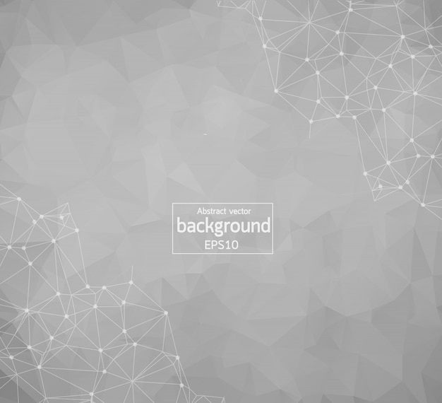 Ethereal Constellation of Interconnected Nodes on Misty Gray Background ...