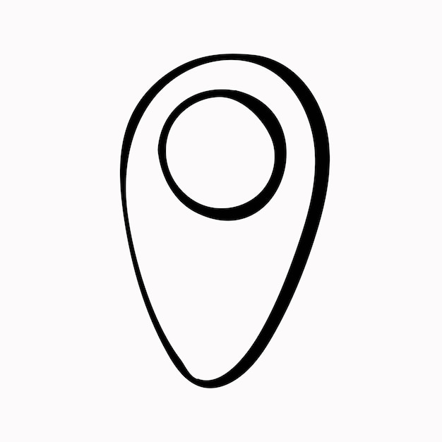 Minimalist Black and White Pointer Icon | Jiffy Designs