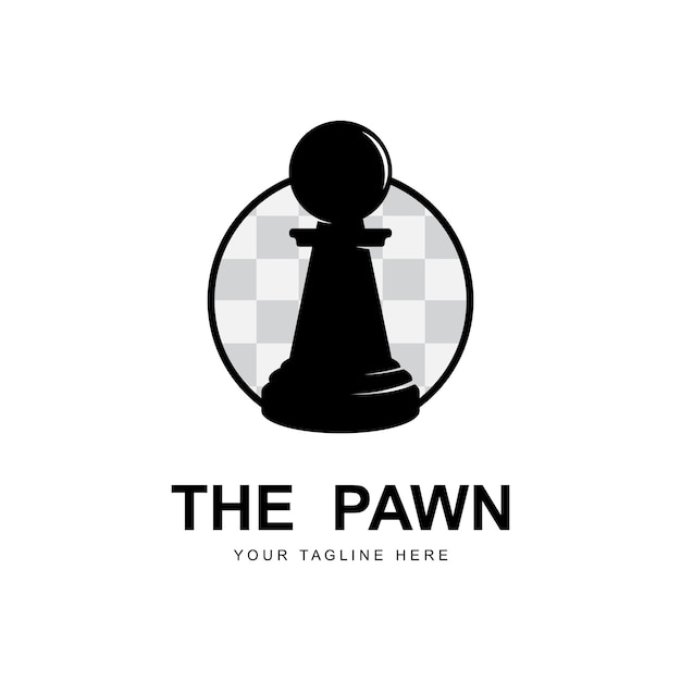 Elegant Silhouette of a Chess Pawn on a Checkered Background | Jiffy ...