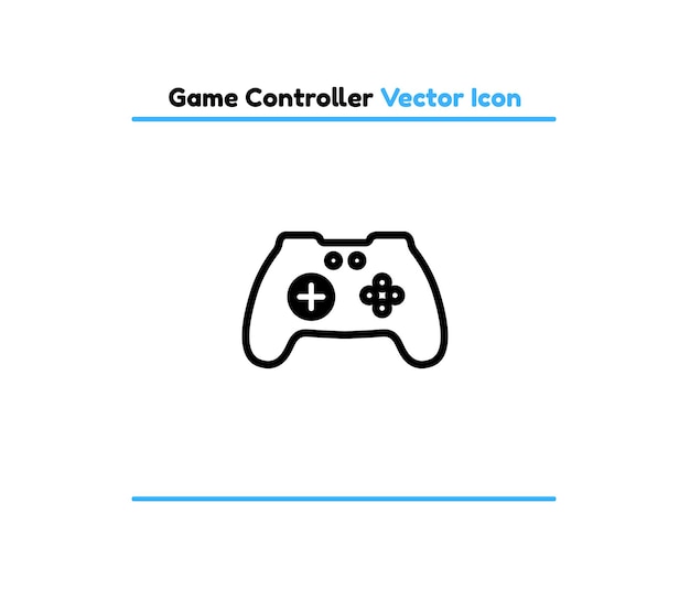 Sleek and Iconic Game Controller Vector Icon | Jiffy Designs