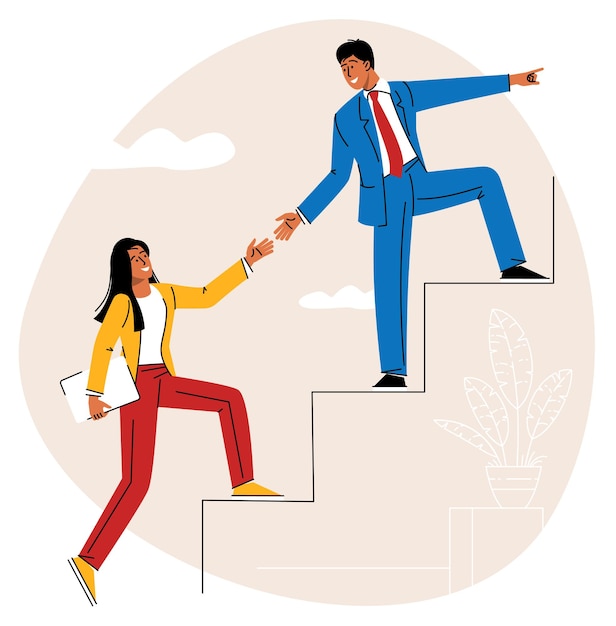 Teamwork and Collaboration: Professionals Climbing the Success Ladder ...