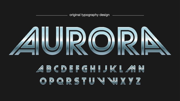 Captivating Retro-Inspired Typography Design 'Aurora' | Jiffy Designs
