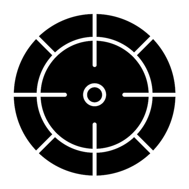 Minimalist black and white geometric target design | Jiffy Designs