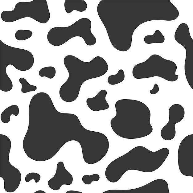 Iconic Cow Print Pattern with Organic Splotches | Jiffy Designs