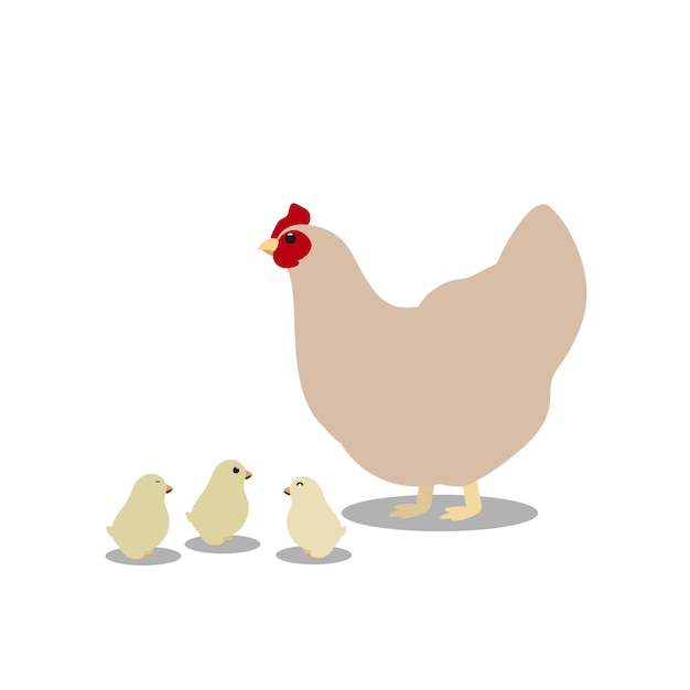 Proud Hen and Her Adorable Chicks | Jiffy Designs