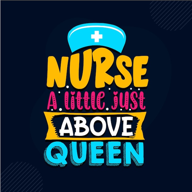 Vibrant Nurse Cap and Uplifting Slogan on Dark Background | Jiffy Designs