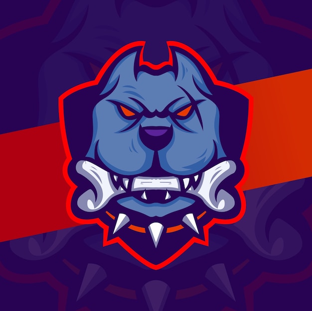 Fierce Canine Mascot Emblem in Bold Hues | Jiffy Designs