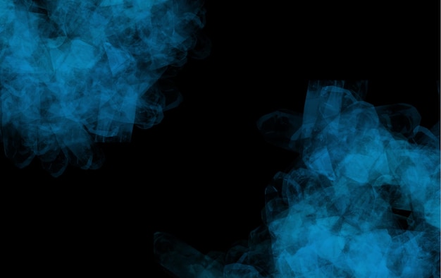 Ethereal Wisps of Cerulean Mist Swirling in Shadowy Darkness | Jiffy ...