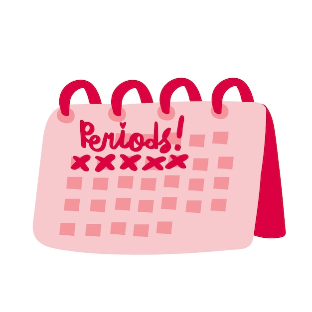 Vibrant Periods Calendar with Bold Text and Graphic Design | Jiffy Designs