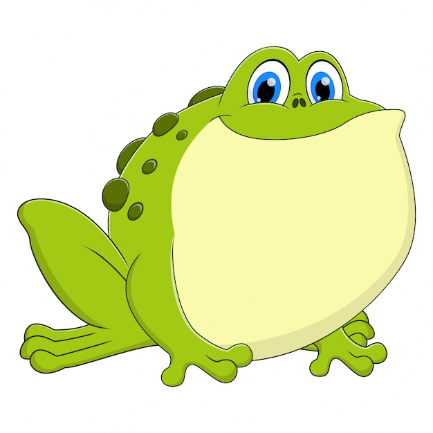 Cheerful Cartoon Frog with Big Expressive Eyes | Jiffy Designs