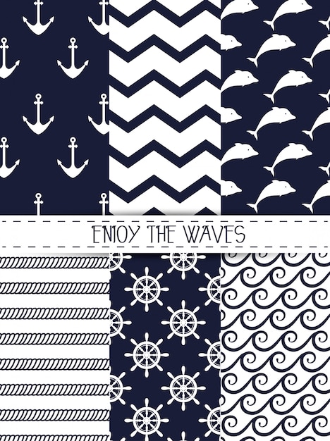 Nautical Patterns and Designs: Anchors, Waves, and Chevrons | Jiffy Designs