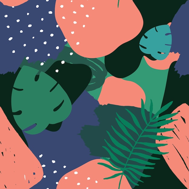 Vibrant Tropical Foliage and Polka Dots | Jiffy Designs