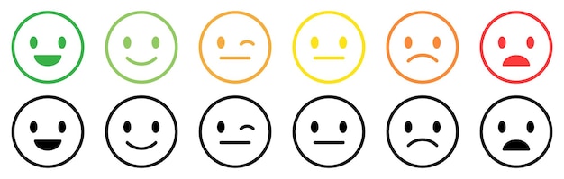 Diverse Emoticon Faces Expressing a Range of Emotions | Jiffy Designs