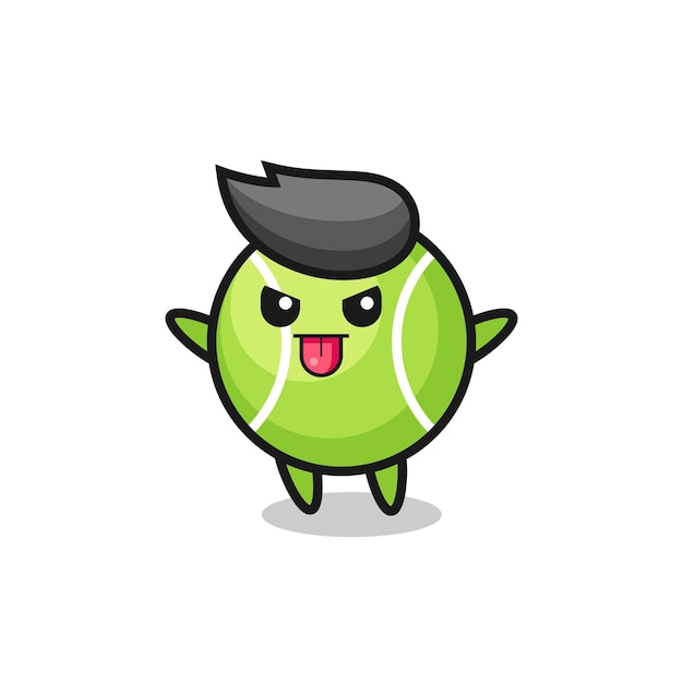 Playful Tennis Ball Mascot with Cute Expression | Jiffy Designs