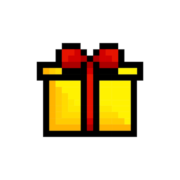 Vibrant Pixel Art Gift Box Illustration | Jiffy Designs