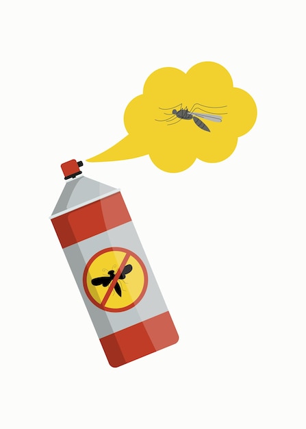 Insect Repellent Spray Deters Buzzing Fly from Vibrant Flower | Jiffy ...