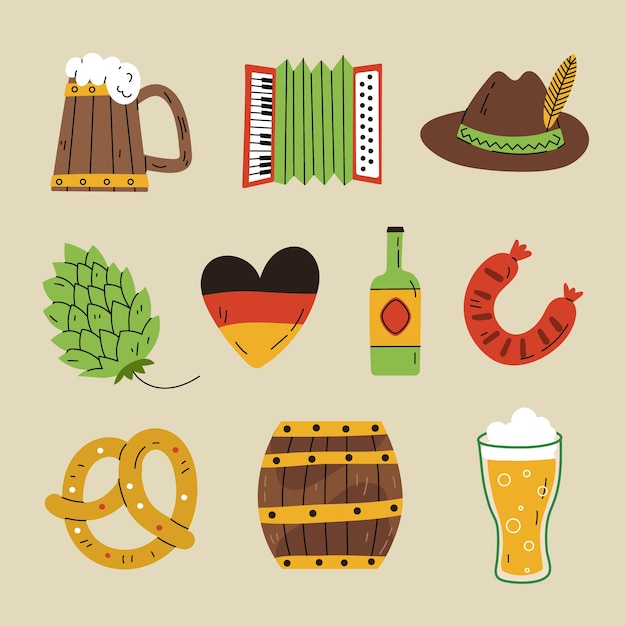 Vibrant Bavarian Icons: Celebrating the Spirit of Germany | Jiffy Designs