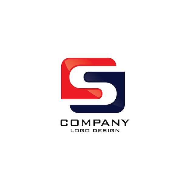 Dynamic S-Shaped Logo with Bold Red and Navy Accents | Jiffy Designs