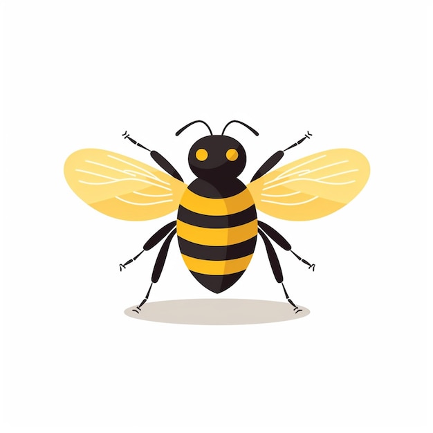 Vibrant Bumble Bee with Striking Stripes and Wings | Jiffy Designs