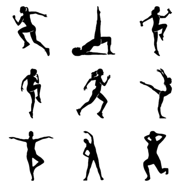 Dynamic Silhouettes: Energetic Figures in Motion | Jiffy Designs