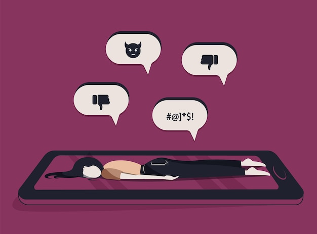 Smartphone User Expressing Frustration with Negative Feedback Icons ...