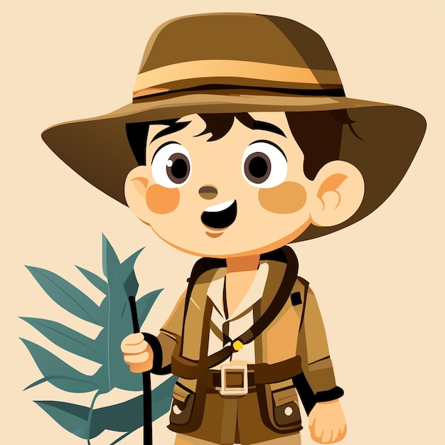 Adventurous Young Explorer in Safari Outfit | Jiffy Designs