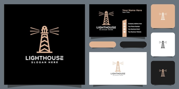 Minimalist Lighthouse Branding Collection with Business Cards | Jiffy ...