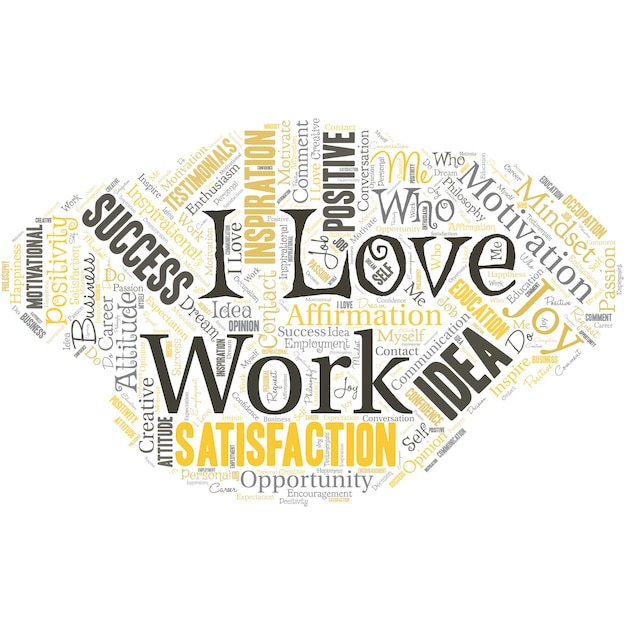 Vibrant Word Cloud Celebrating the Joy of Meaningful Work | Jiffy Designs