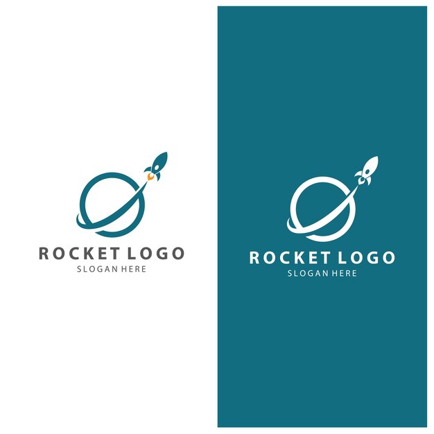 Sleek and Soaring Rocket Symbol in Teal Minimalist Design | Jiffy Designs