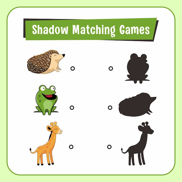 Playful Shadow Matching Game with Adorable Animals | Jiffy Designs