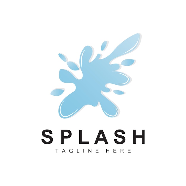 Vibrant Aqua Splash with Sleek Text Logo | Jiffy Designs