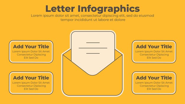 Vibrant Letter Infographic with Customizable Titles | Jiffy Designs