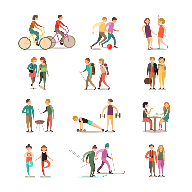 Diverse Collection of Vibrant People Illustrations for Versatile ...