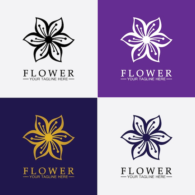 Elegant Floral Emblem Collection with Vibrant Color Schemes | Jiffy Designs