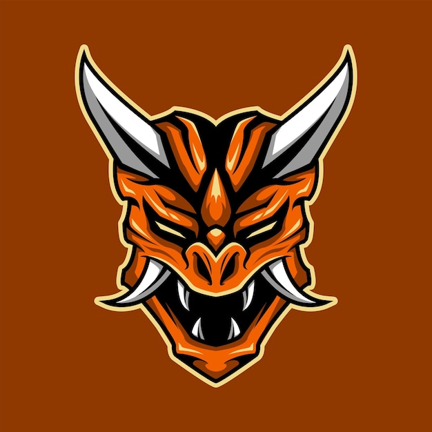 Fearsome Oni Mask with Fierce Horns and Fangs | Jiffy Designs