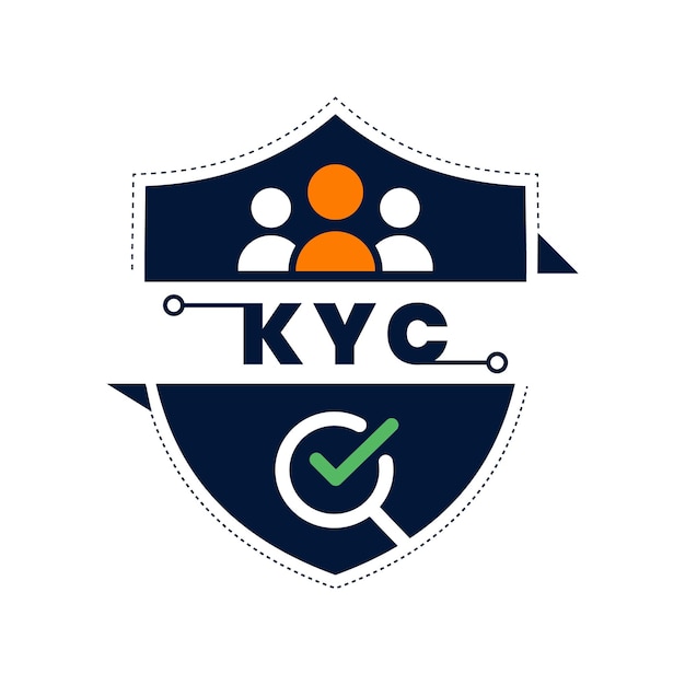 Shield-shaped Badge with Group Silhouette and KYC Acronym | Jiffy Designs