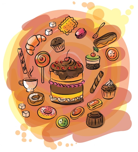 Delectable Sweets and Treats Illustrated in Vibrant Colors | Jiffy Designs