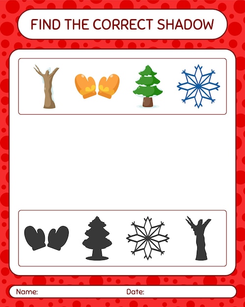 Matching Winter Shapes and Shadows | Jiffy Designs