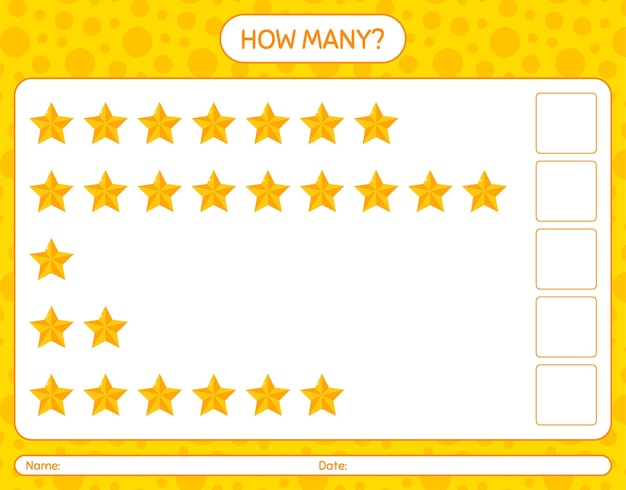 Vibrant Star-Filled Counting Game for Kids | Jiffy Designs