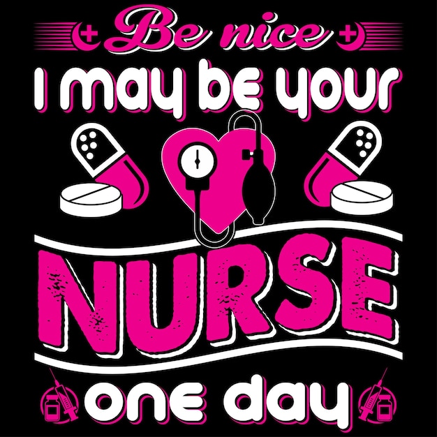 Vibrant Nurse Slogan with Playful Retro-Style Graphics | Jiffy Designs