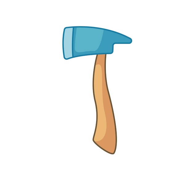 Vibrant Blue Hatchet with Wooden Handle | Jiffy Designs