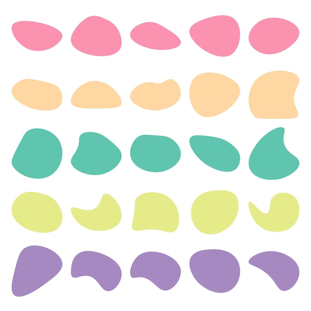 Vibrant Pastel Shapes in Harmonious Color Palette | Jiffy Designs