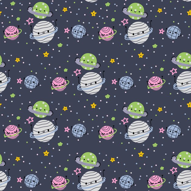 Whimsical Cosmic Critters: Playful Planets and Starry Skies | Jiffy Designs