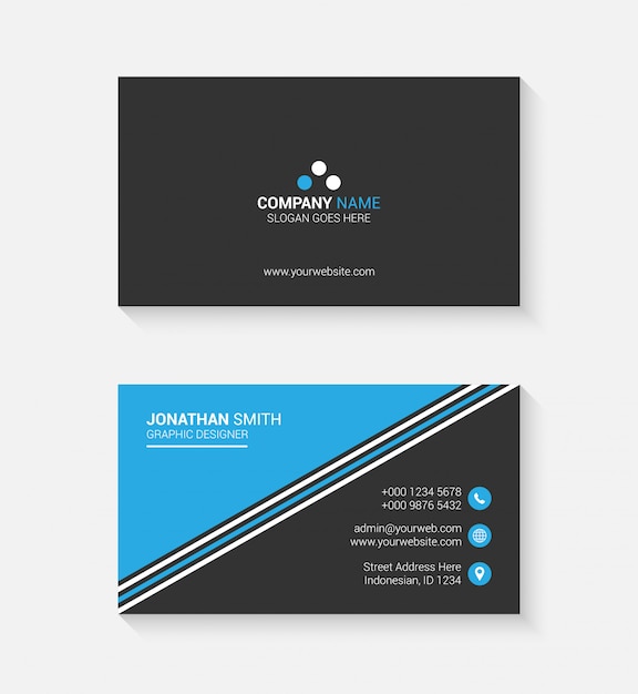 Sleek Corporate Business Card Design with Logo and Details | Jiffy Designs