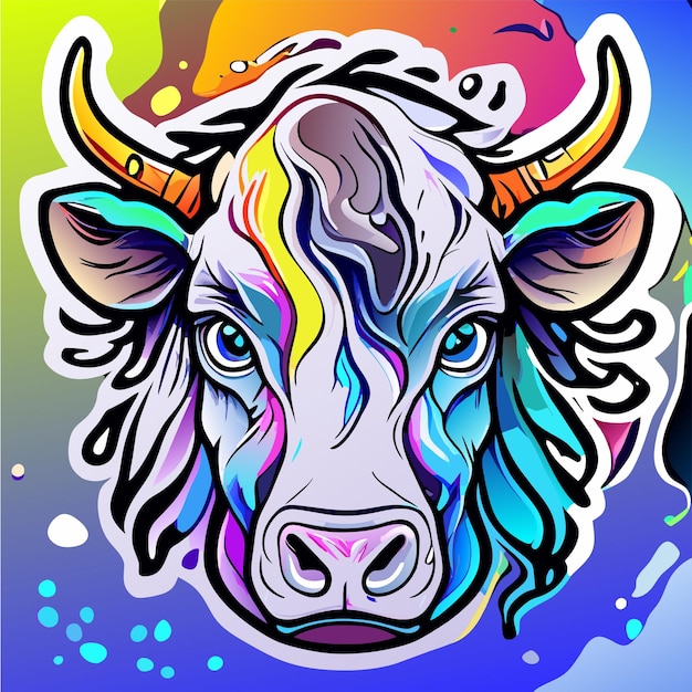 Vibrant and Captivating Bison Portrait | Jiffy Designs